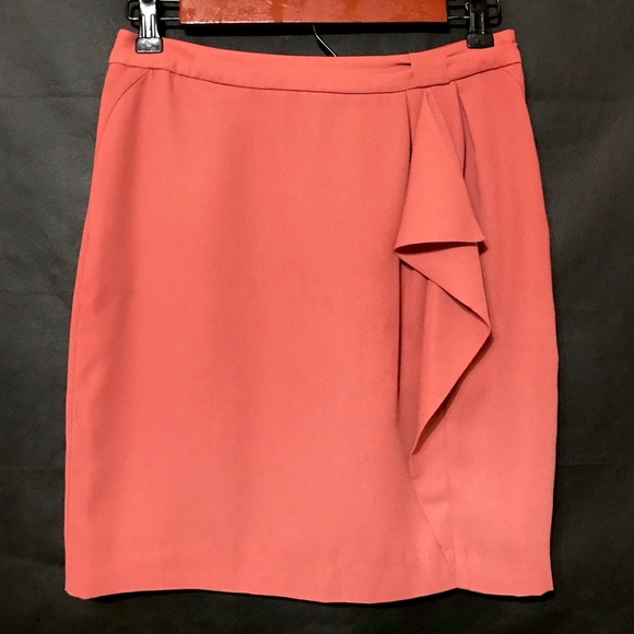H&M | Skirts | Nwt Hm Rosewood Side Ruffle Skirt 6 | Poshmark